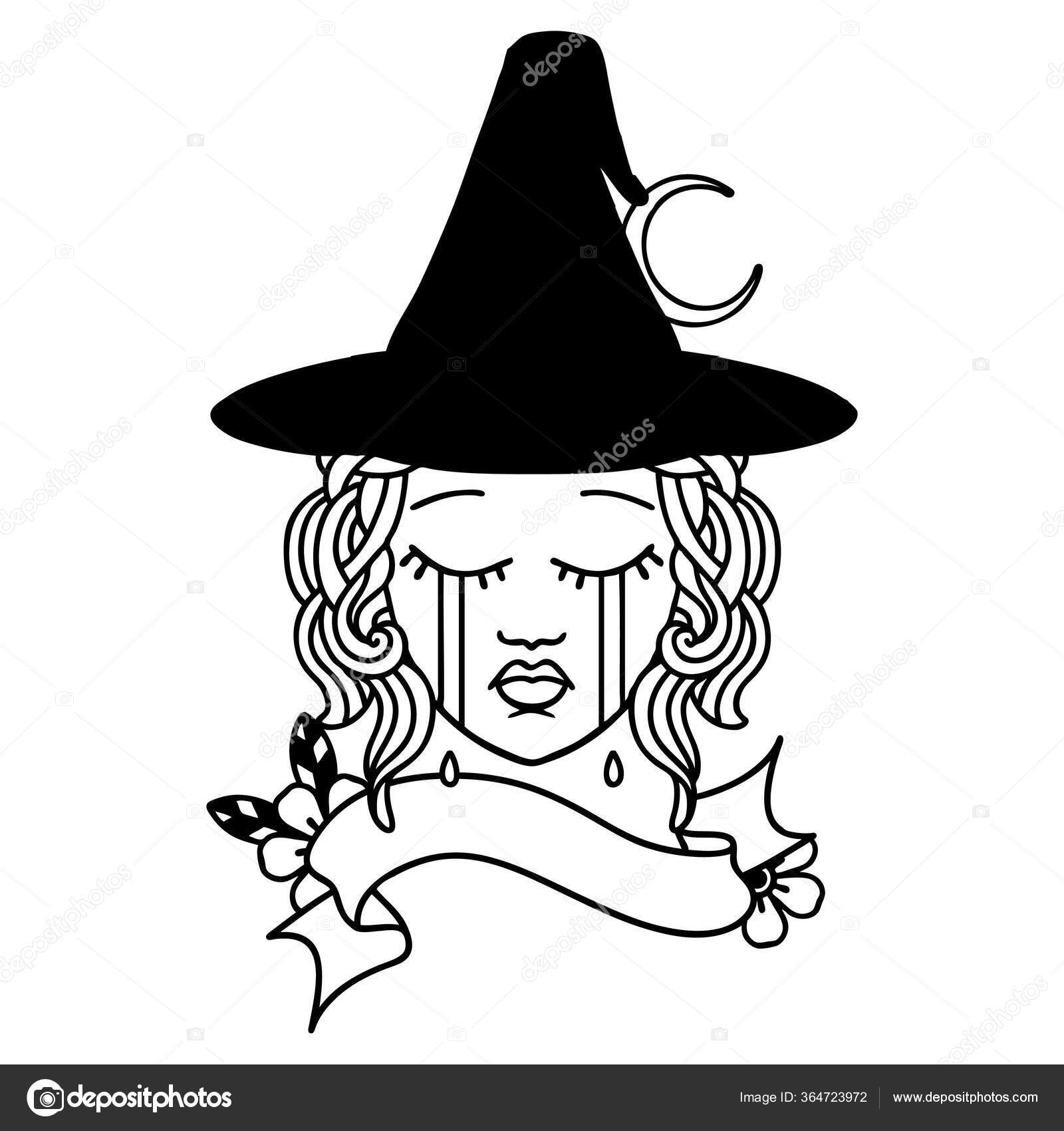 Witch Face Vector