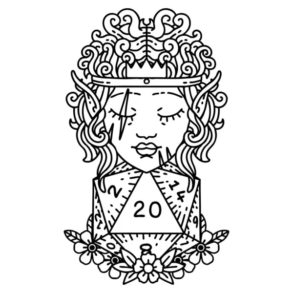 Black White Tattoo Linework Style Half Orc Barbarian Natural Twenty ... Black White Tattoo Linework Style Half Orc Barbarian Natural Twenty ...
