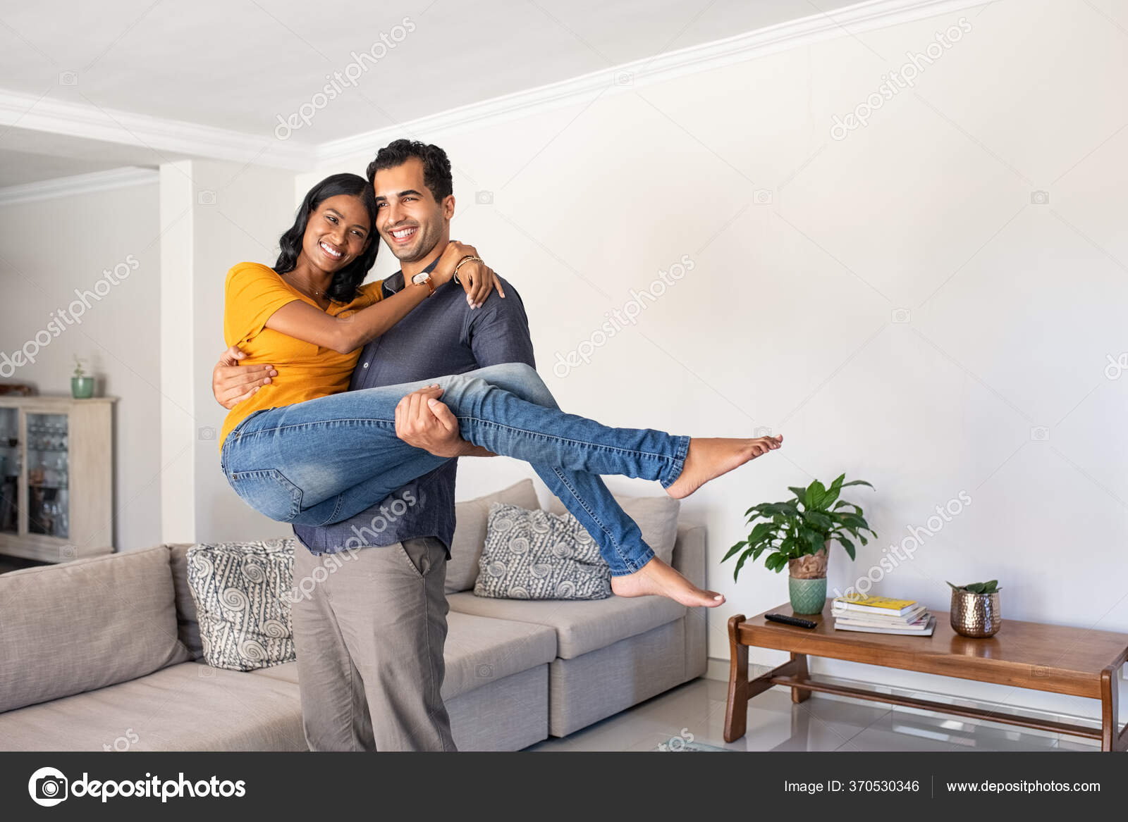 Man Carrying Woman Romantic