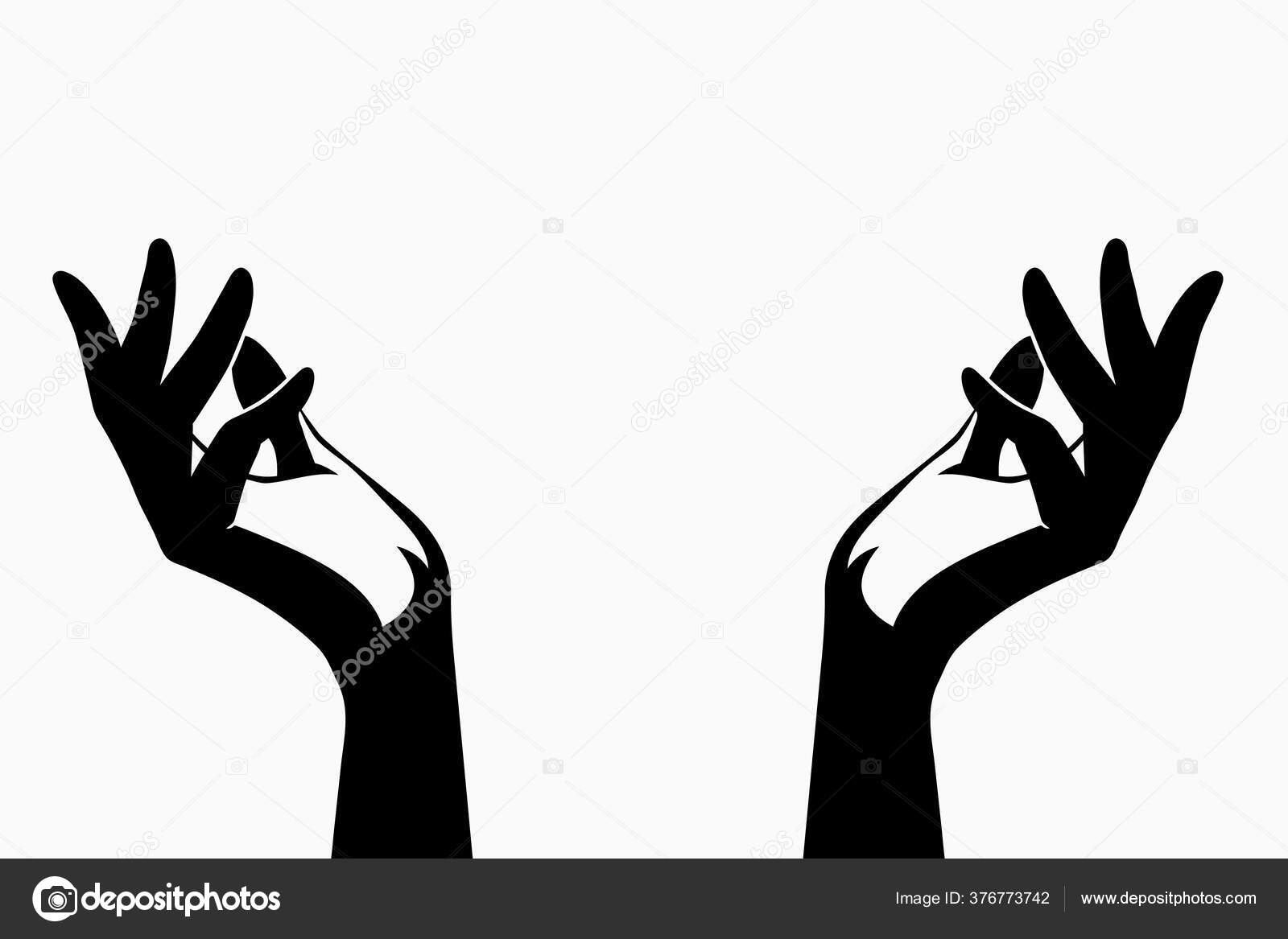 Open Hands Silhouette