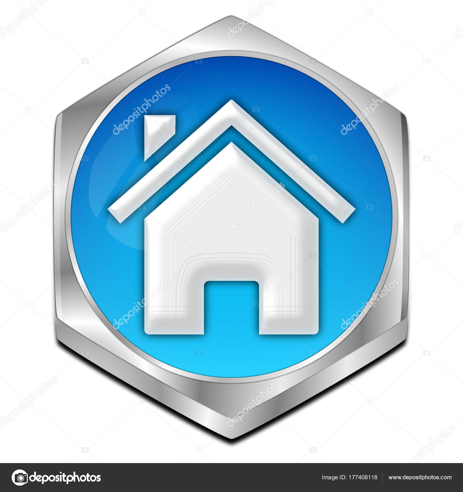 Blue Home Button Illustration — Stock Photo © wwwebmeister #177408118