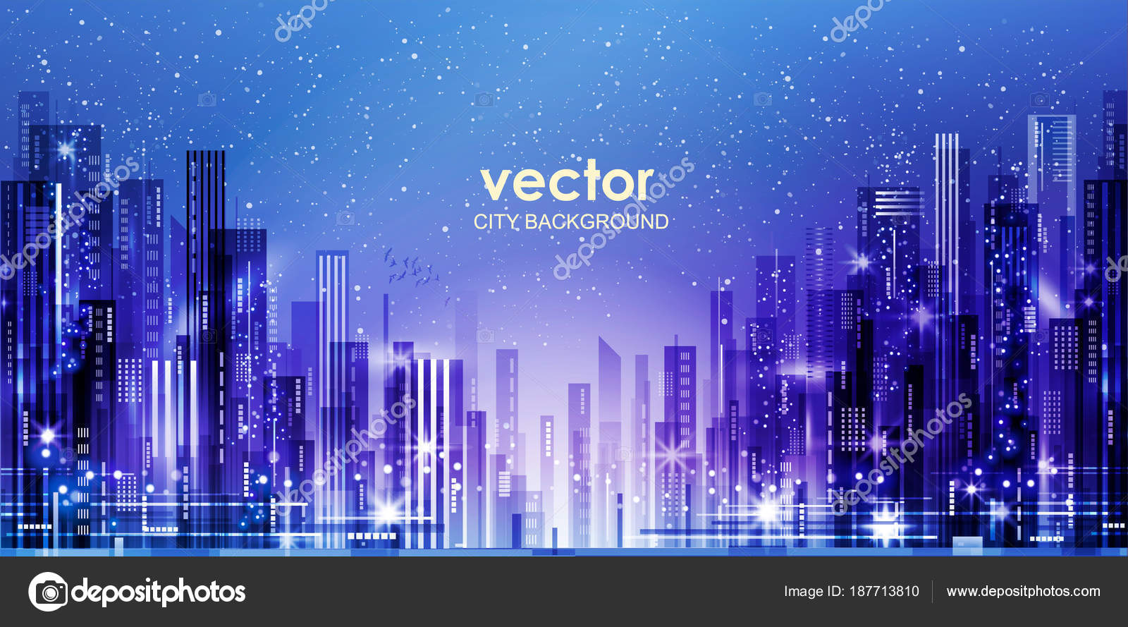 Night city background Stock Vector by ©dahabians 187713810