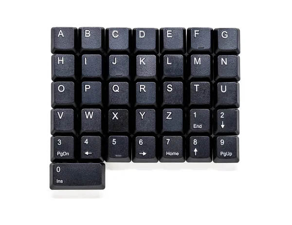 The alphabet computer keys isolated on white Stock Photo by ©scratch ...