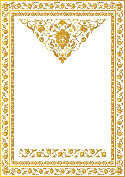 Gold frame in arabic style Stock Vector by ©Irmairma 125483386