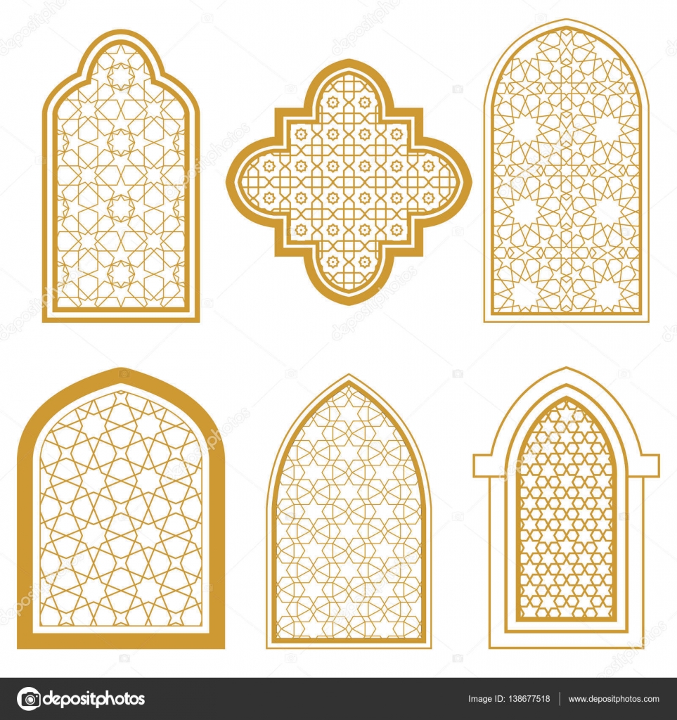 Set of islamic window Stock Vector Image by ©Irmairma #138677518