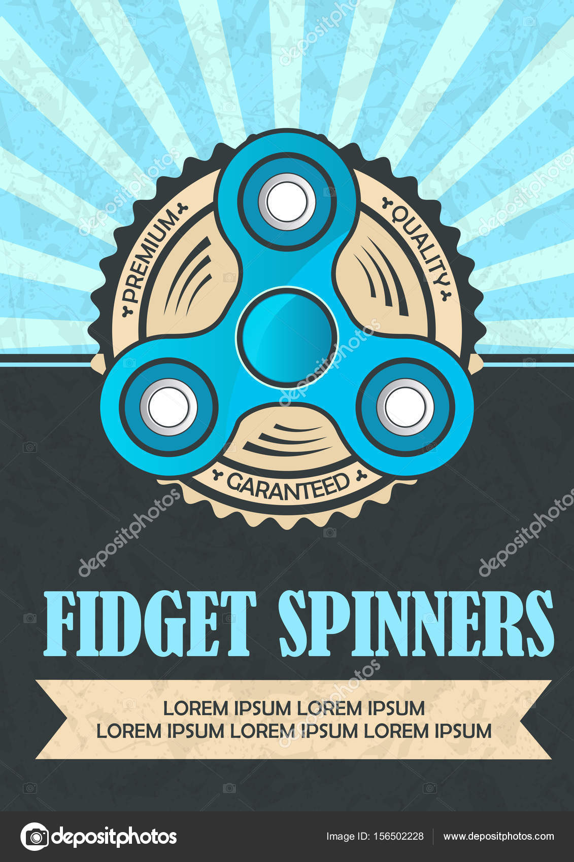 Fidget spinners poster Stock Illustration by ©Irmairma #156502228
