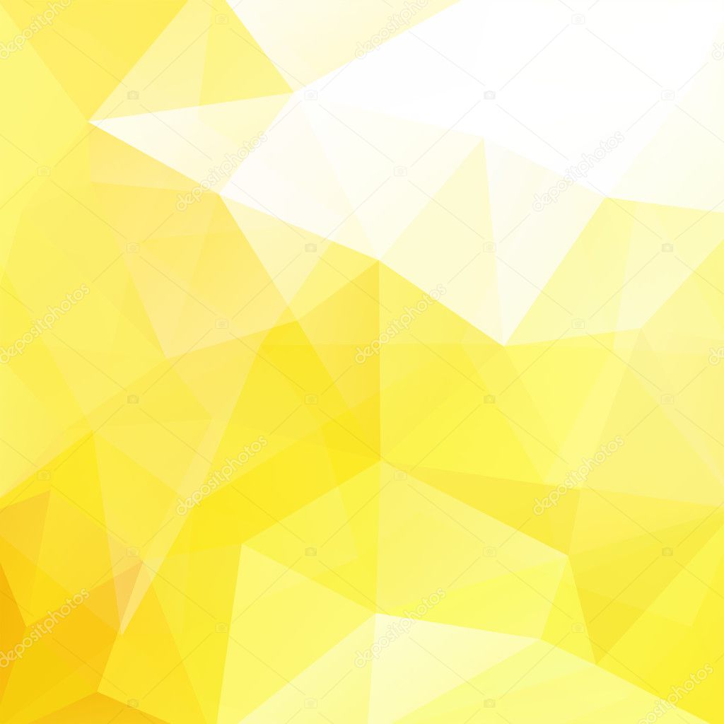 Geometric pattern, polygon triangles vector background in yellow, white ... Geometric pattern, polygon triangles vector background in yellow, white ...