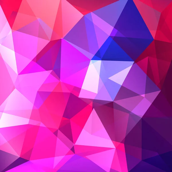 Geometric pattern, polygon triangles vector background in blue and pink ...