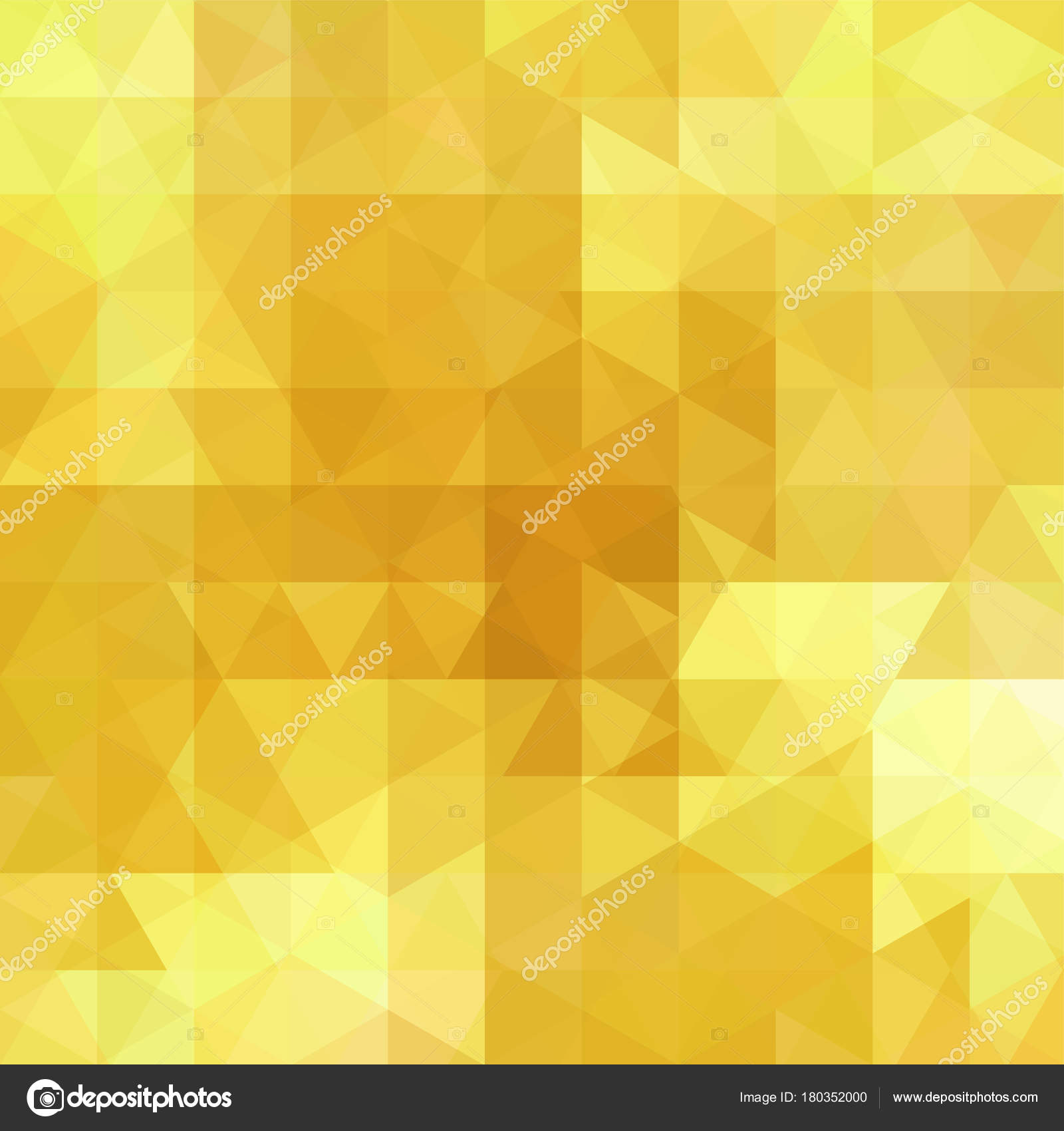 Background of yellow geometric shapes. Abstract triangle geometrical ...