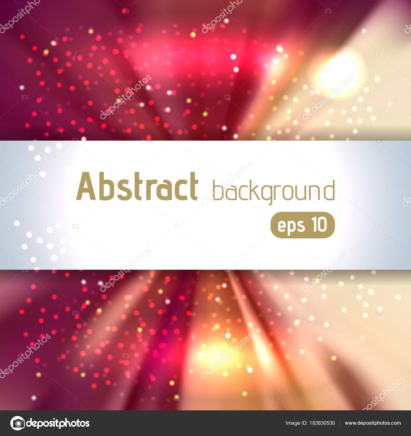 Vector illustration of abstract background with blurred magic light ...