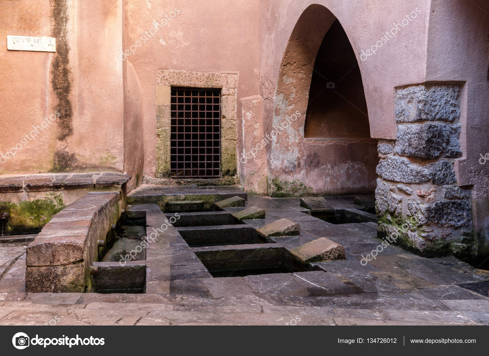 Medieval Laundry in Cefalu, Sicily, Italy Stock Photo by ©vkorost 134726012