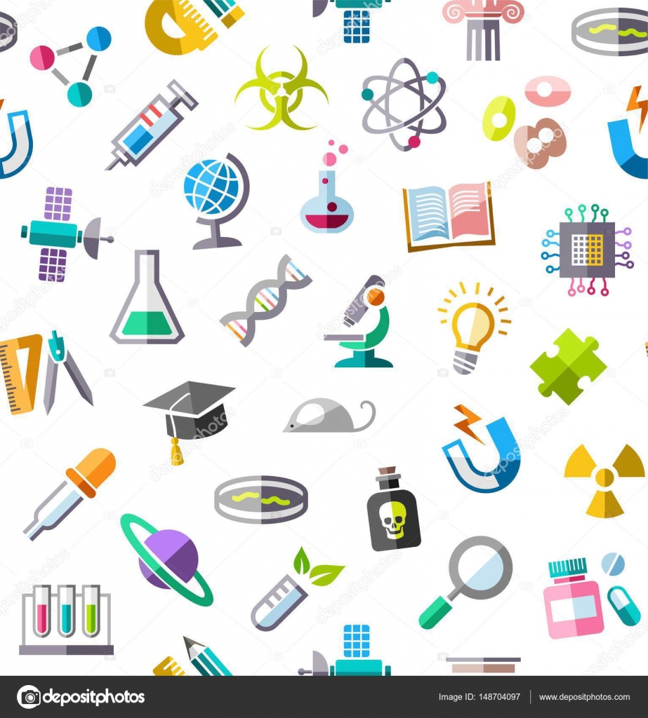 Science Background Hd White