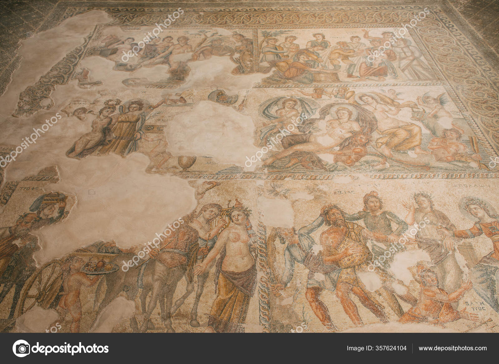 Ancient Mythology Mosaics House Theseus — Stock Photo © AlexShadyuk ...
