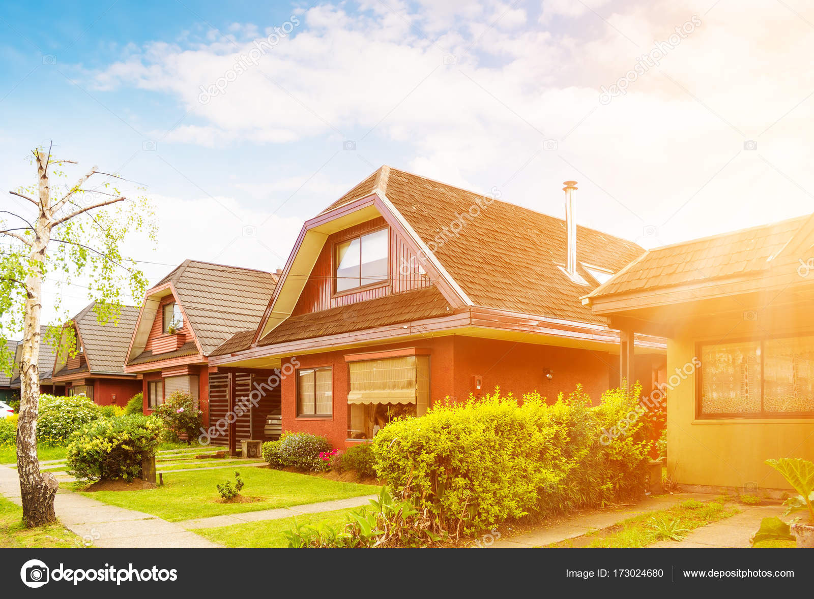 Typical chilean houses Stock Photo by ©wastesoul 173024680