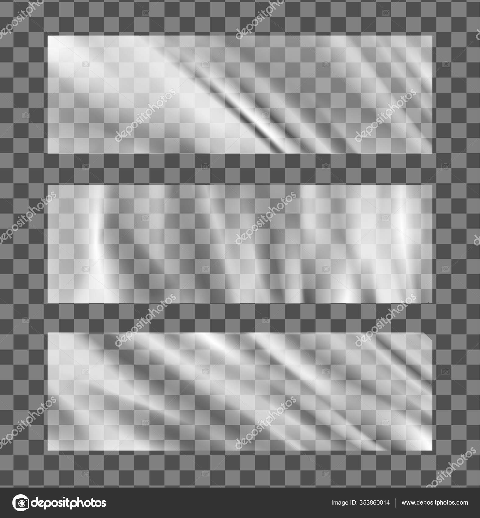 Transparent glossy fabric sample. vector mock up Stock Vector by ©zmshv ...