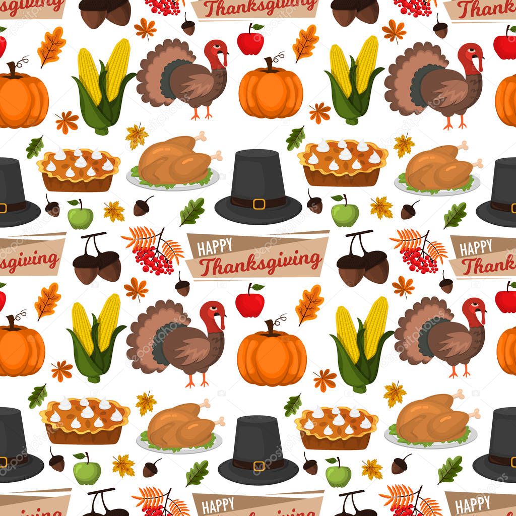 Feliz D a de Acci n de Gracias Celebraci n Dise o dibujos animados oto o saludo cosecha ...