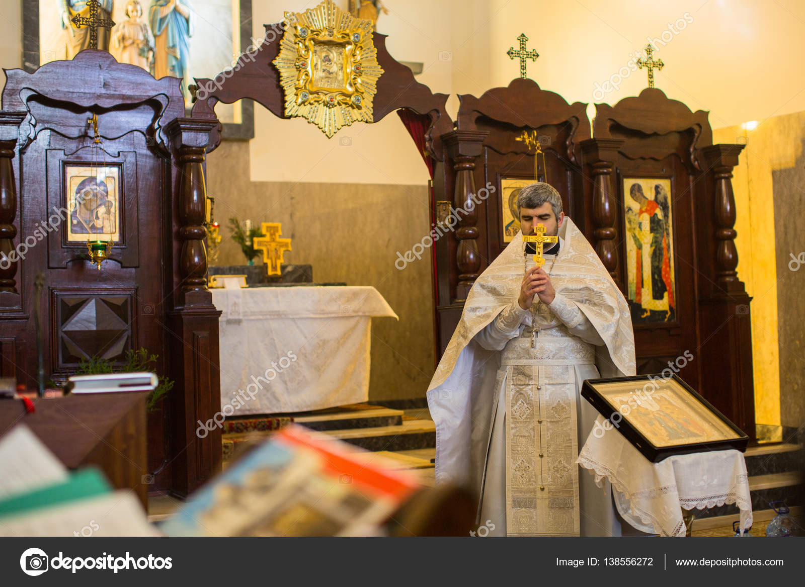 Celebrating Baptism of Jesus – Stock Editorial Photo © dimaberkut ...