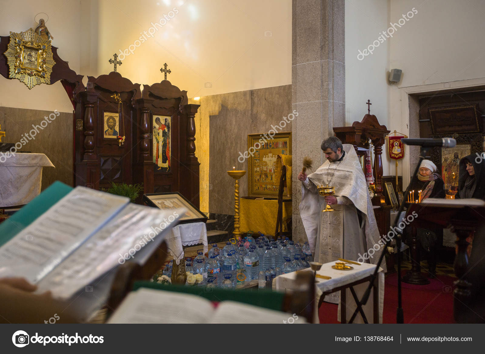 Celebrating Baptism of Jesus – Stock Editorial Photo © dimaberkut ...