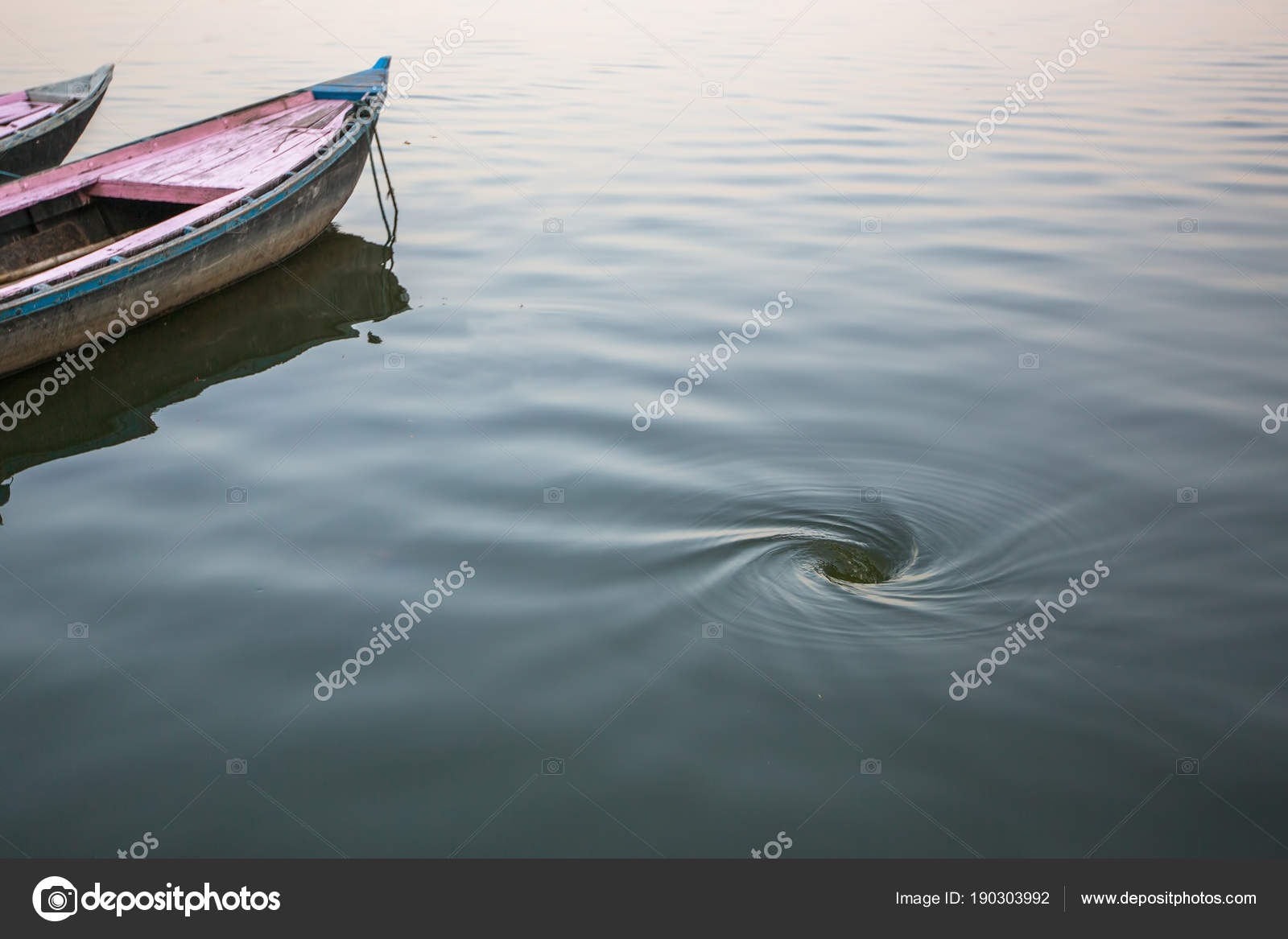 Funnel Whirlpool Water Ganges River Varanasi India Stock Photo by ...