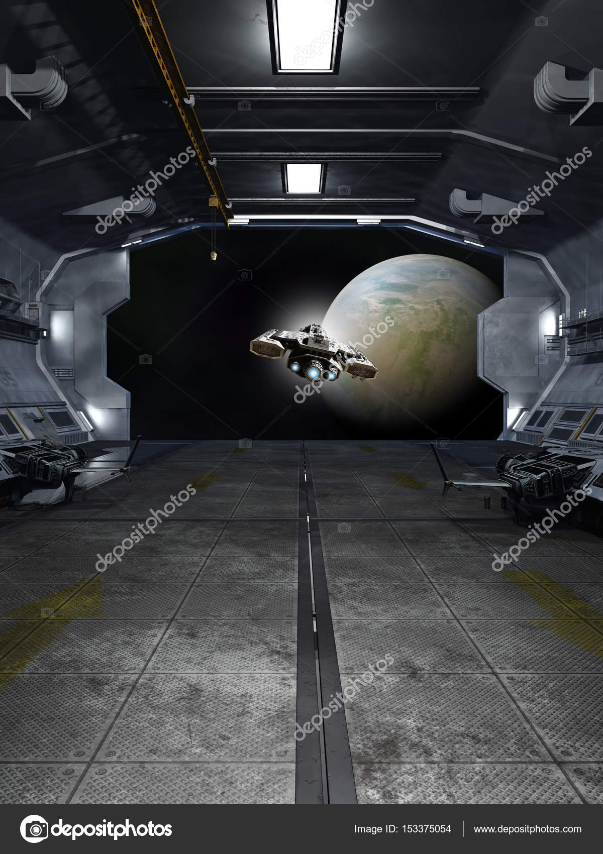 Alien Space Station Interior