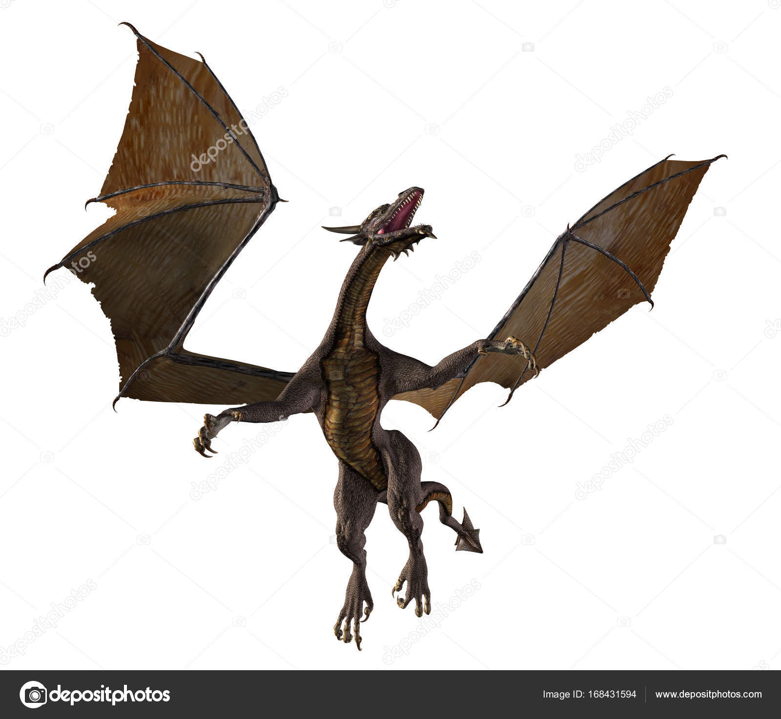 Dragón Volando Hacia Arriba