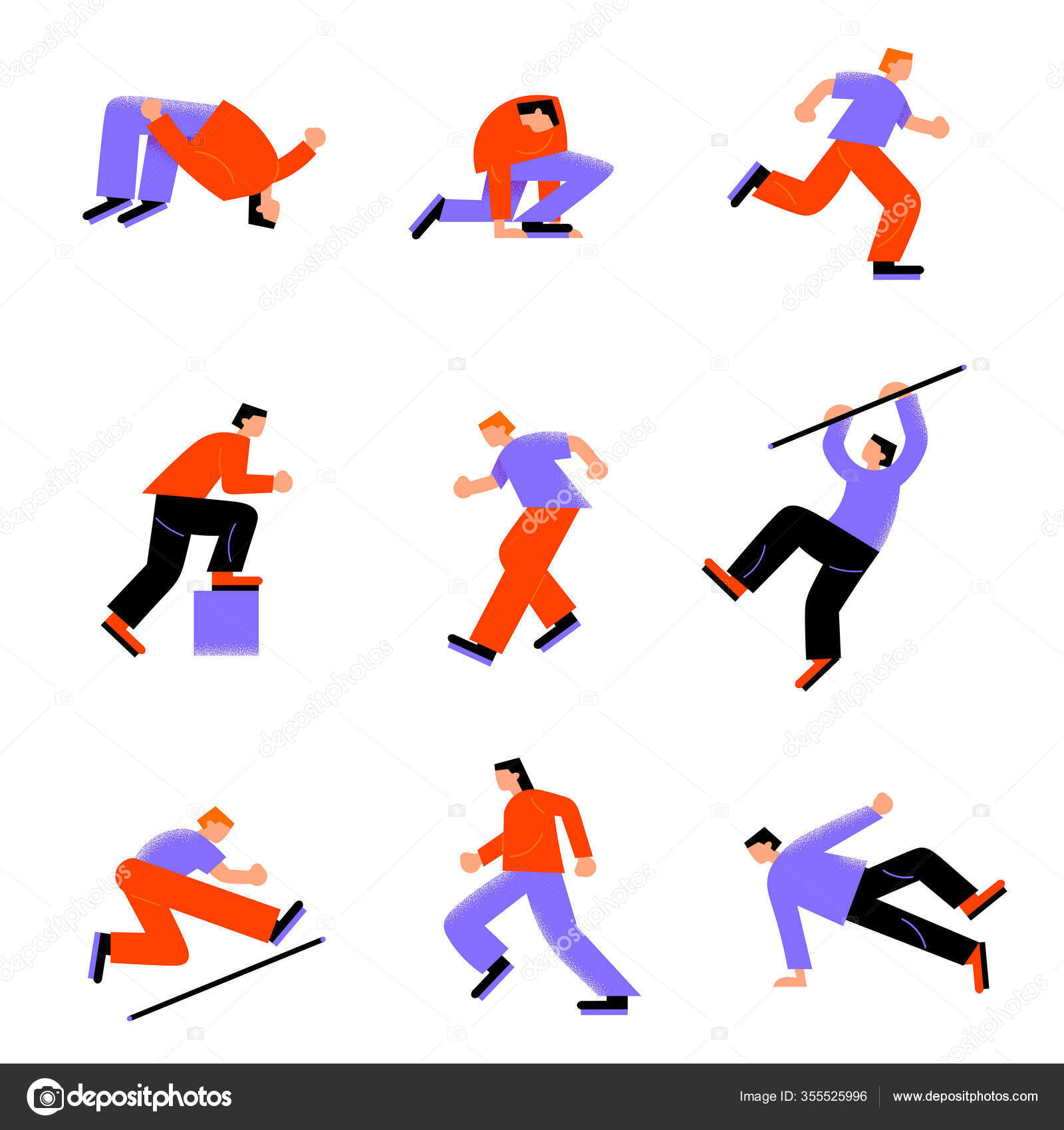 Action Poses Running