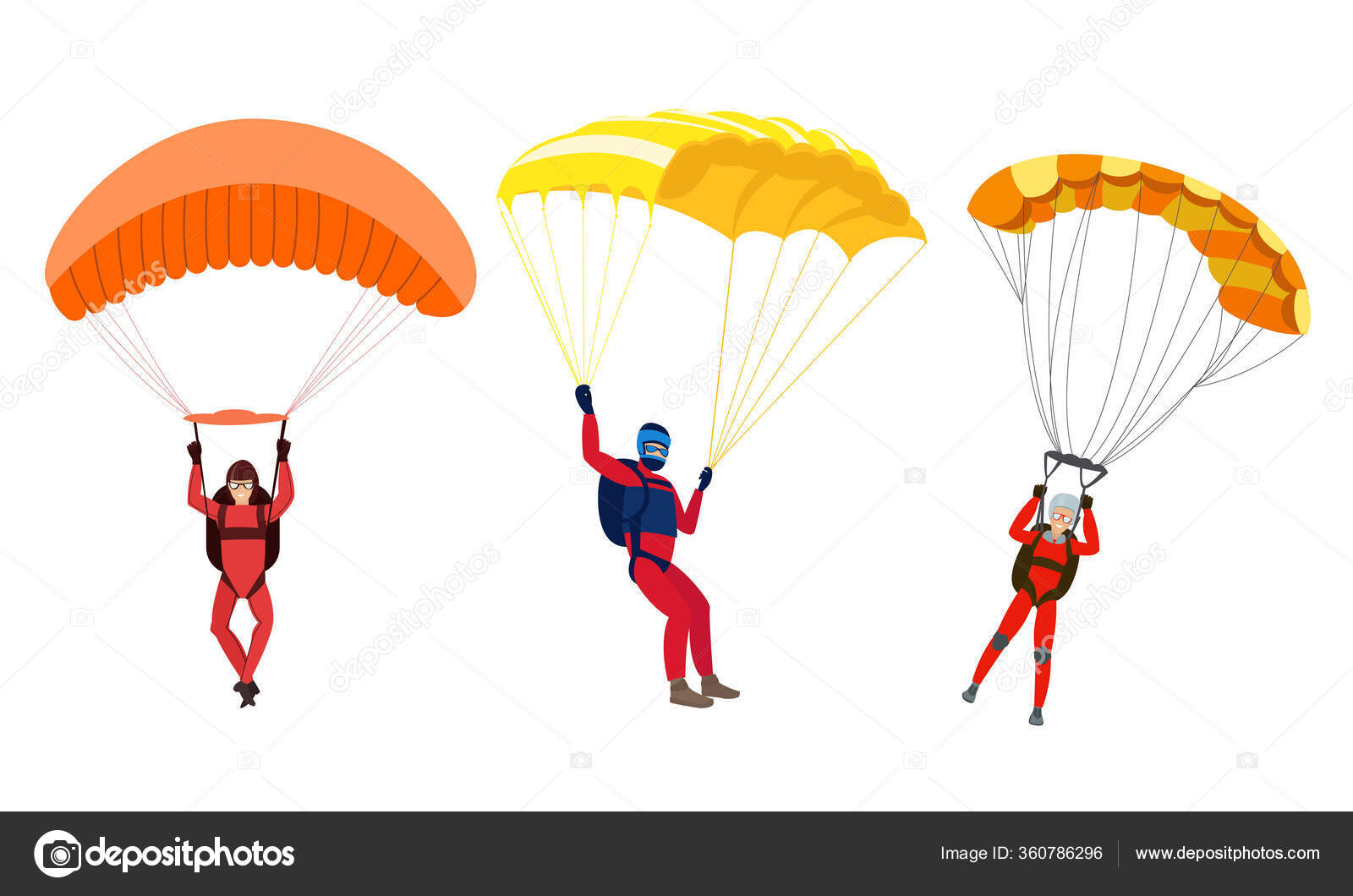 Parachute Vector Free Download