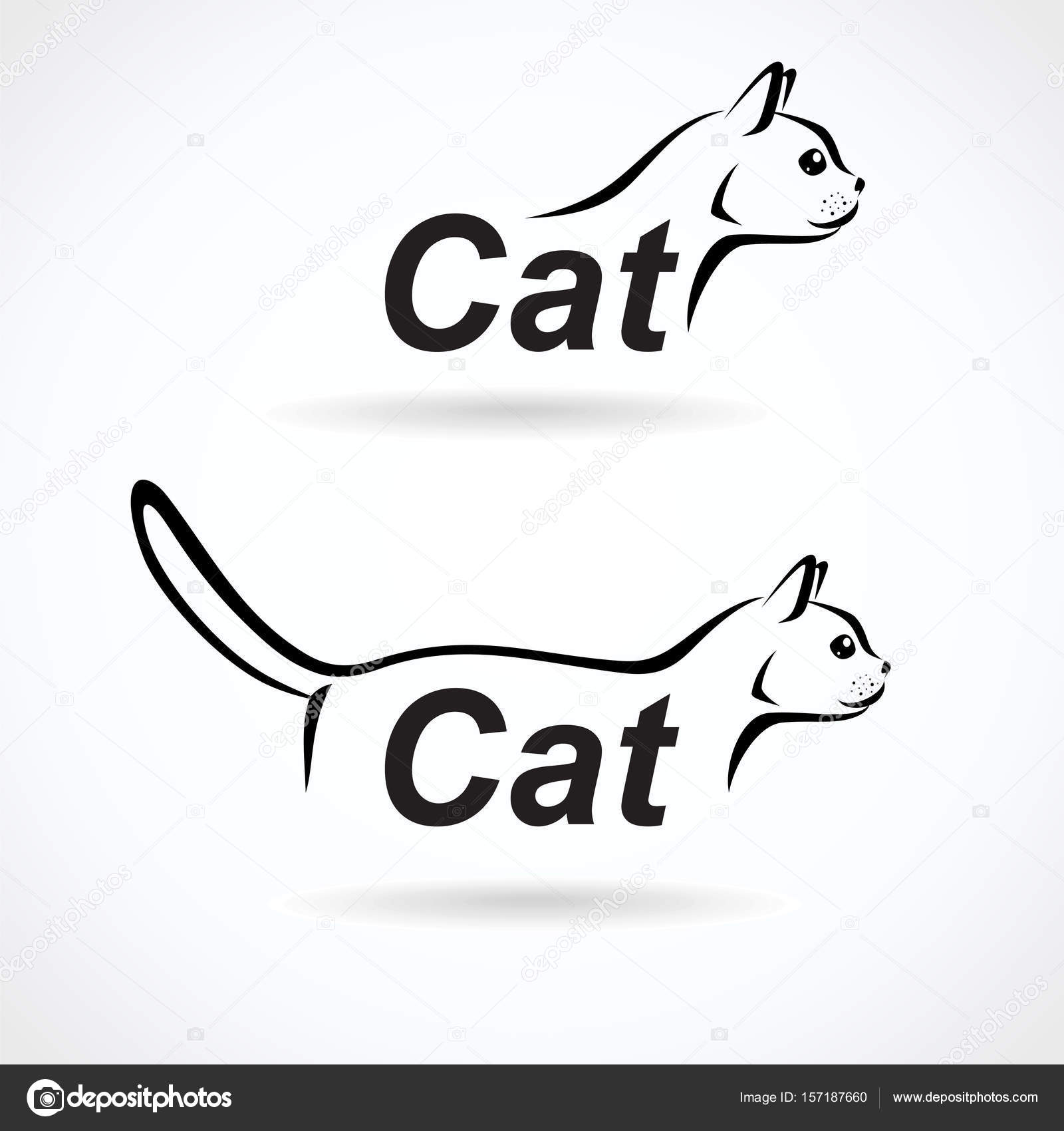 Cat labels and elements set. Vector Stock Vector Image by ©Vasilev_Ki ...