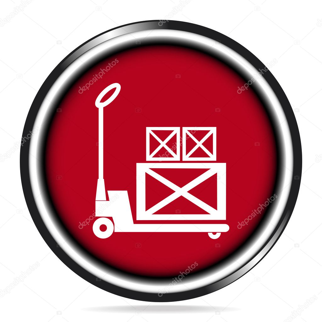 Hand pallet jack lift sign, Hand Pallet Truck and crate button Stock ...