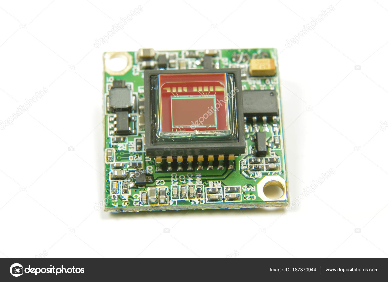 Small CMOS camera sensor inside analog drone FPV camera — Stock Photo ...