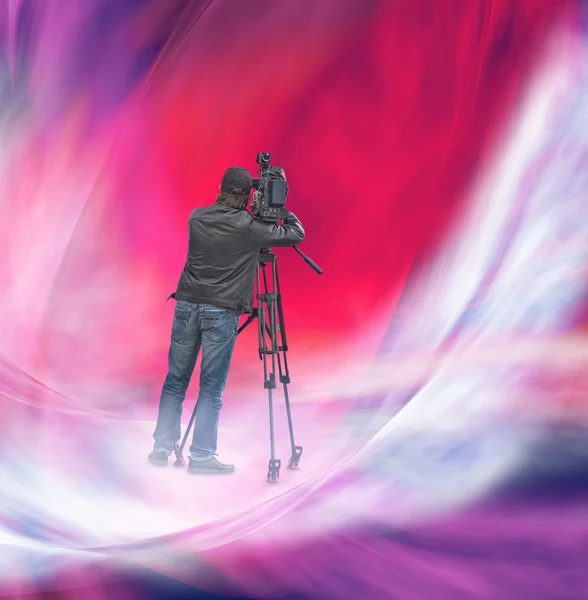 Image of operator with a video camera close up - Stock Image - Everypixel