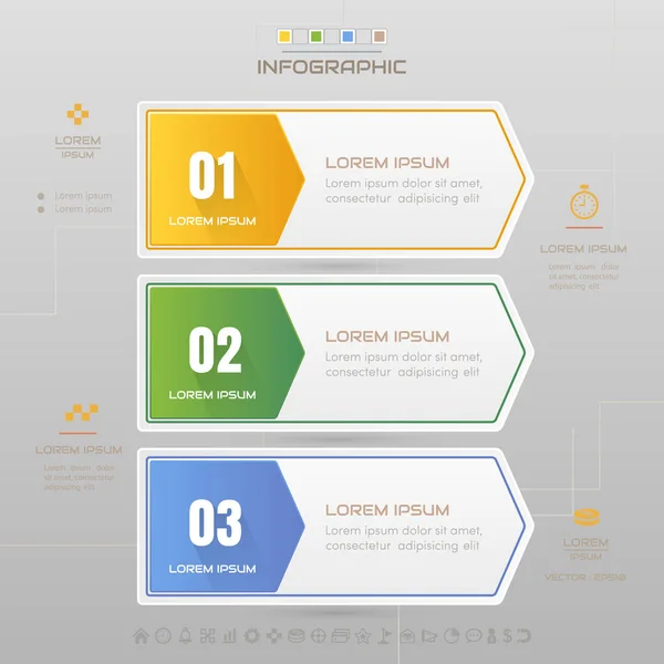 Infographics Design Template Icons Process Diagram Vector Eps10 ...