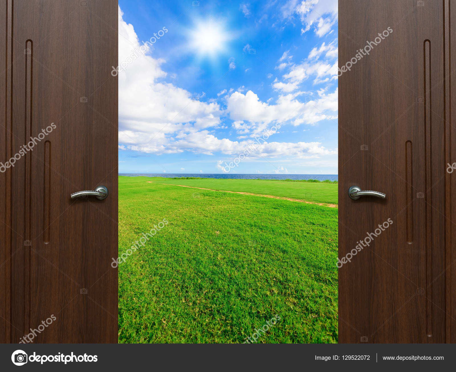 Sunlight Through Open Door