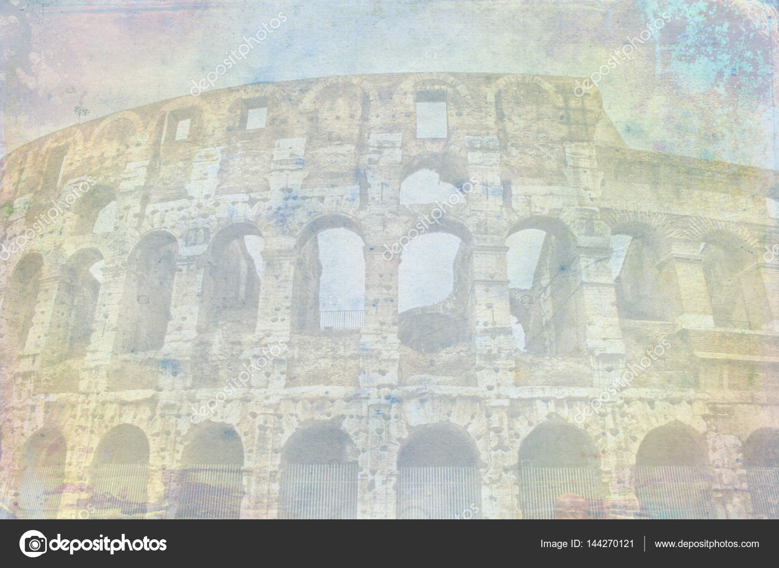 Great antique Coliseum artwork texture — Stock Photo © maxtor7777 ...