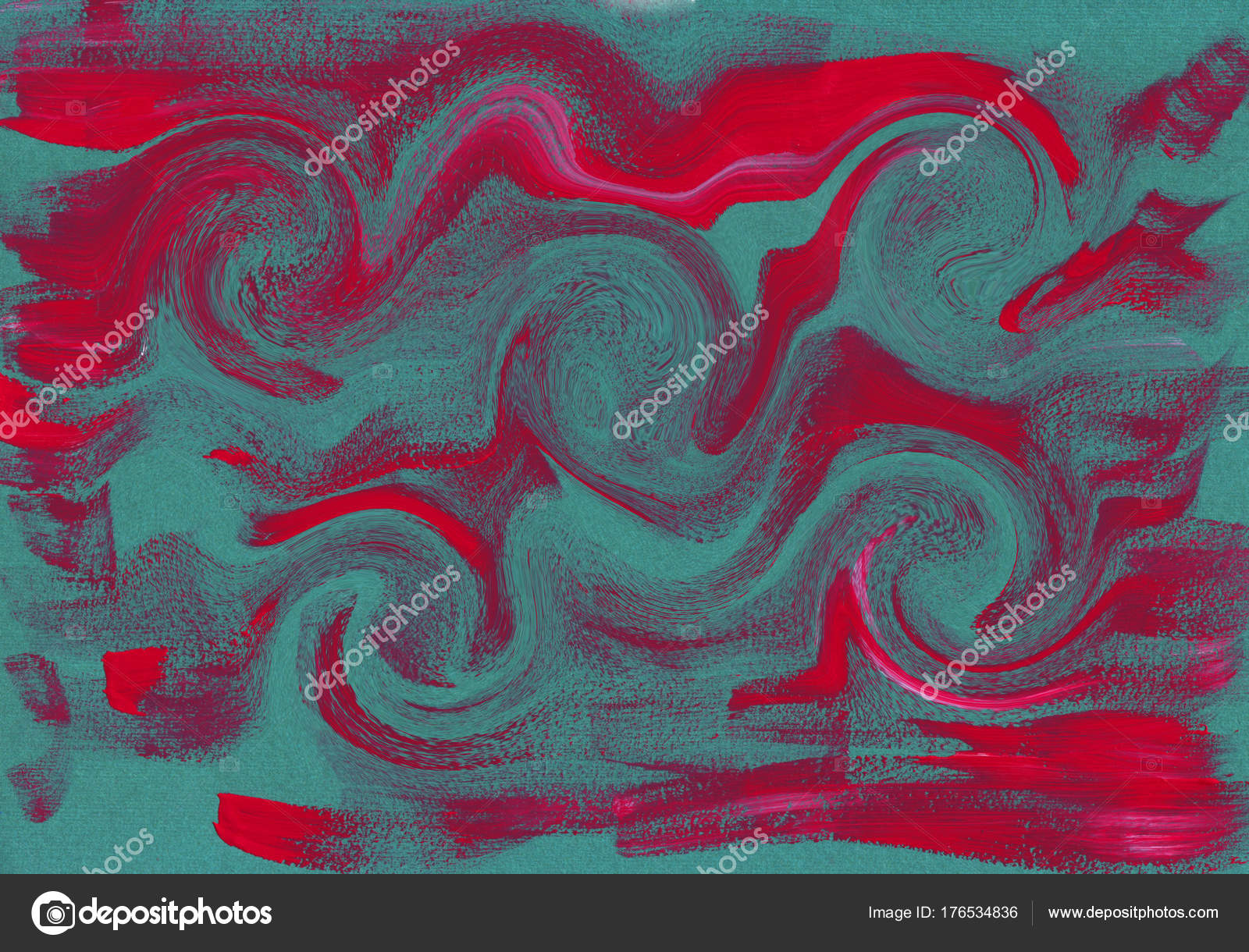 Multicolor Acrylic Paint Texture Abstract Drawing Stock Photo by ...