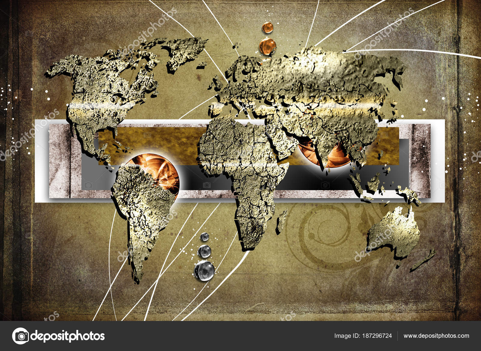 World Map Paint Design Art Illustration — Stock Photo © maxtor7777 ...