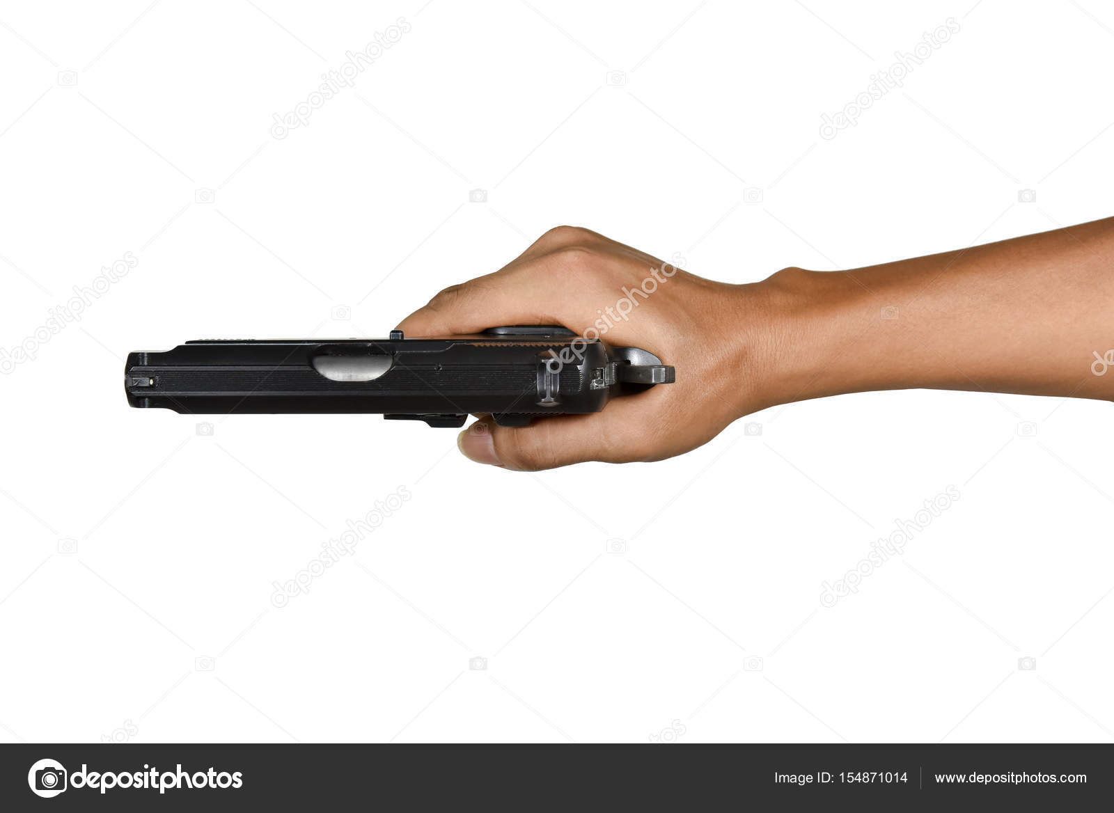 Right Hand Holding Gun