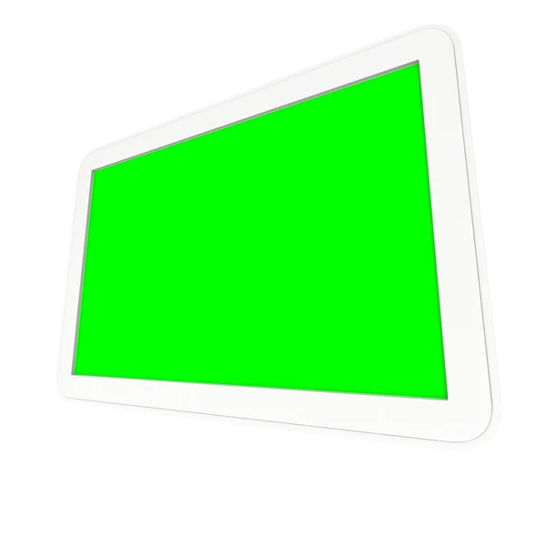 Tablet pc computer with green screen chroma key — Stock Photo © newb1 ...