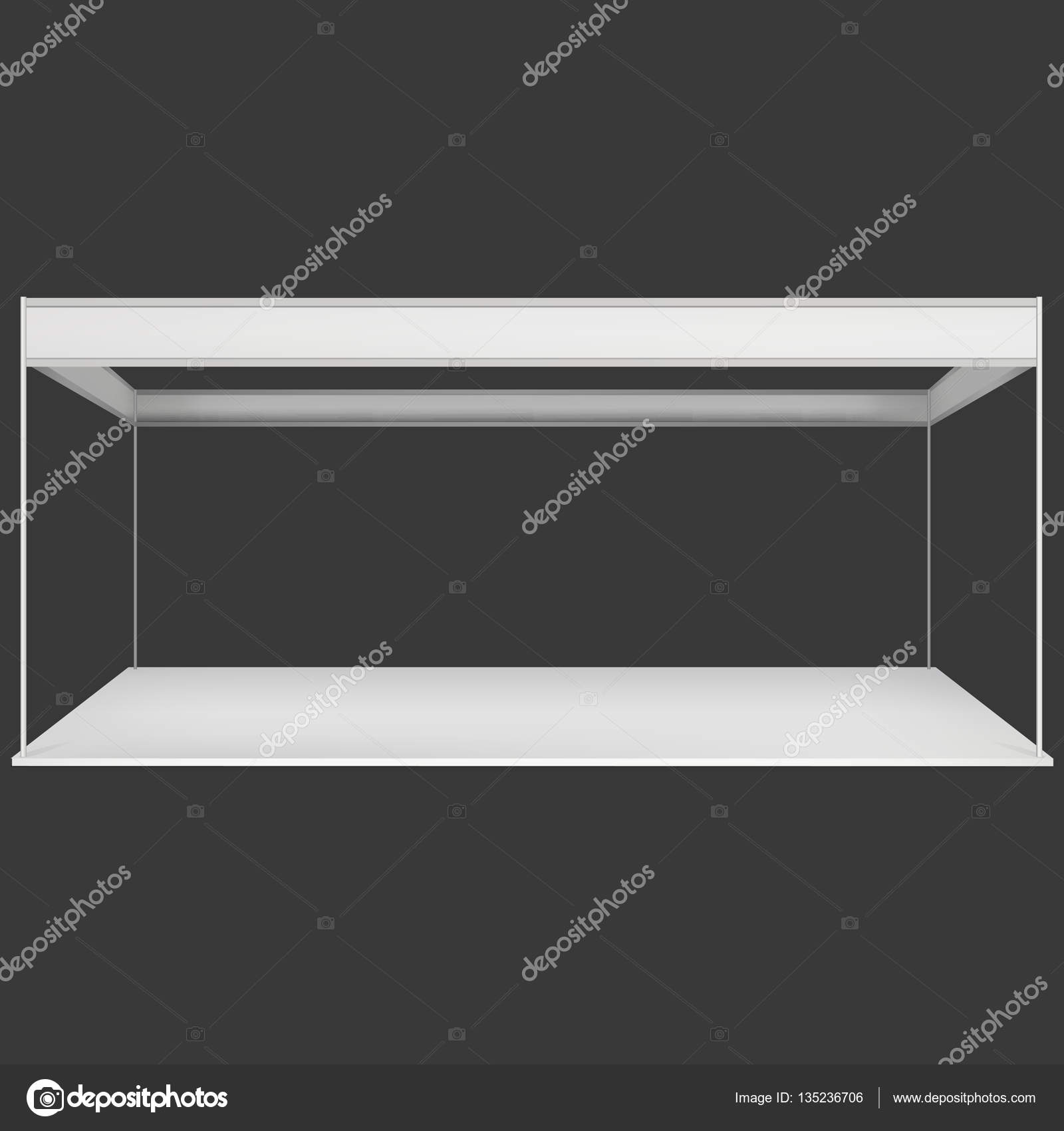 Trade Show Booth White and Blank Stock Vector by ©newb1 135236706