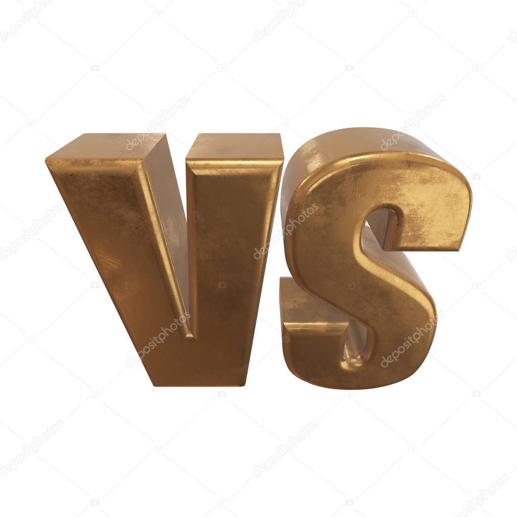 Versus Logo. VS Letras 3D 2022