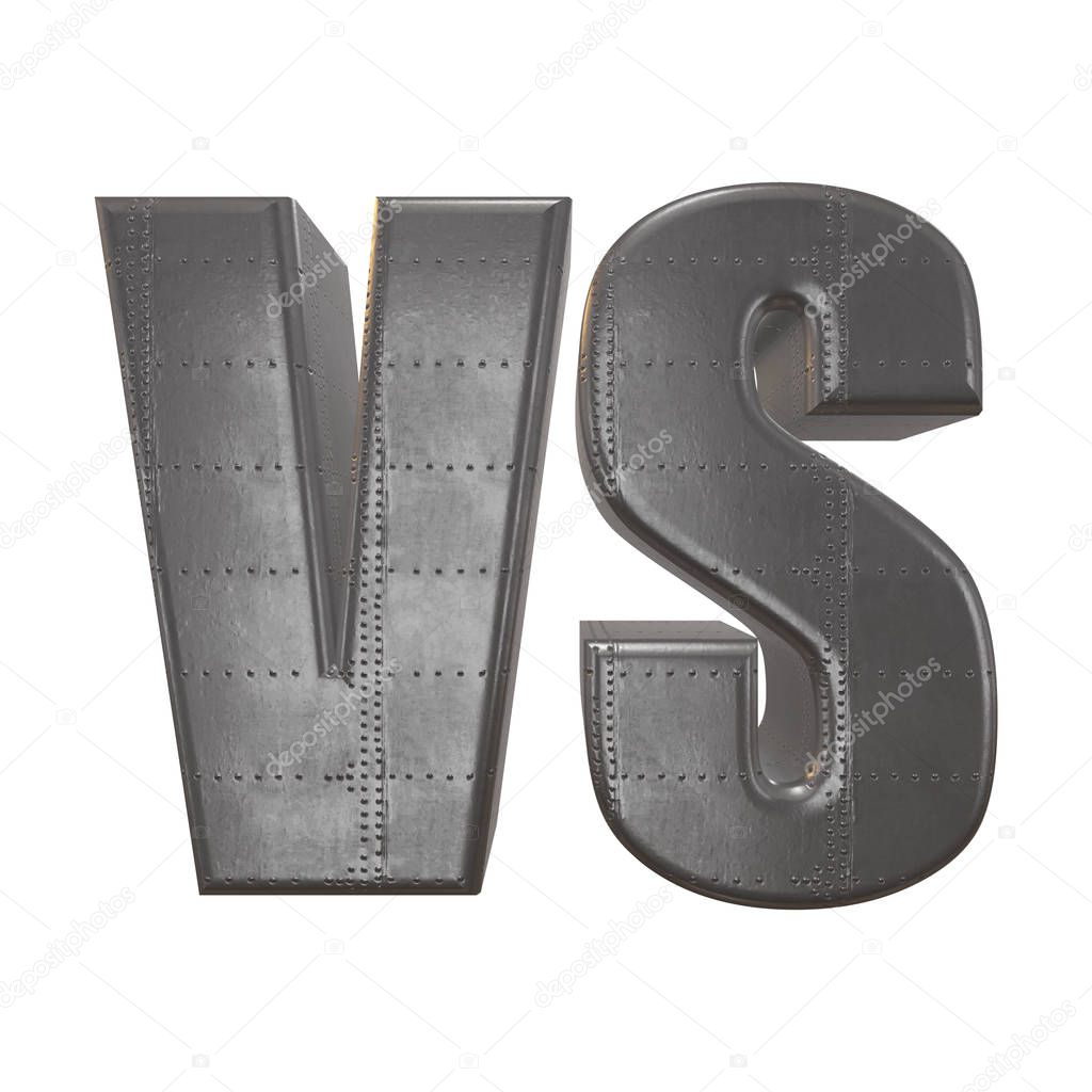 Versus Logo. VS Letras 3D 2023