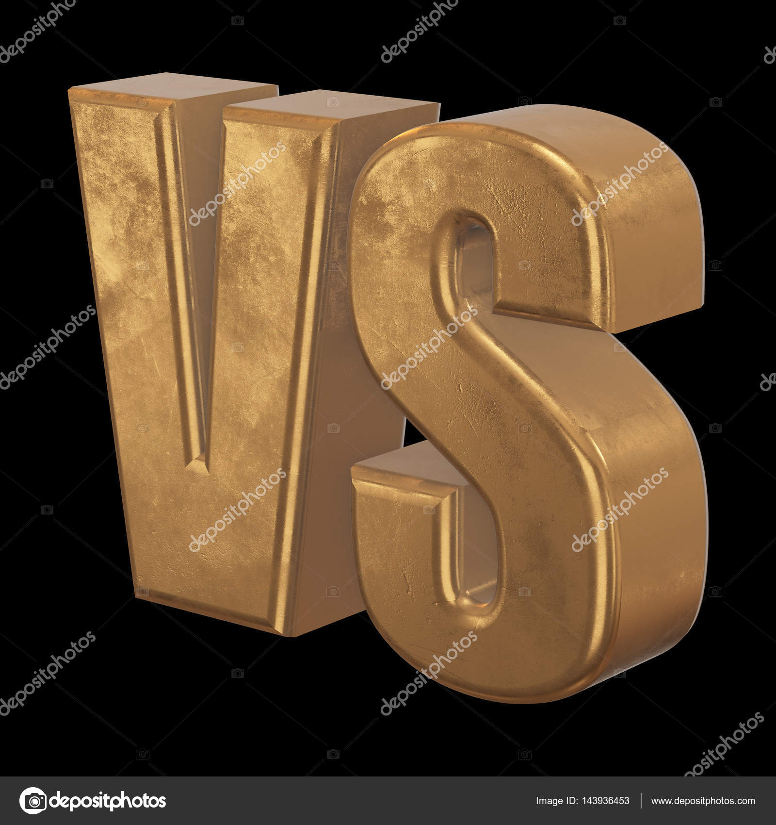 Versus Logo. VS Letras 3D: fotografía de stock © newb1 #143936453 ...