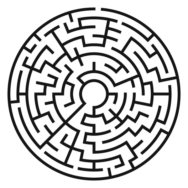Circle Maze Vector Stock Vector by ©newb1 145458229