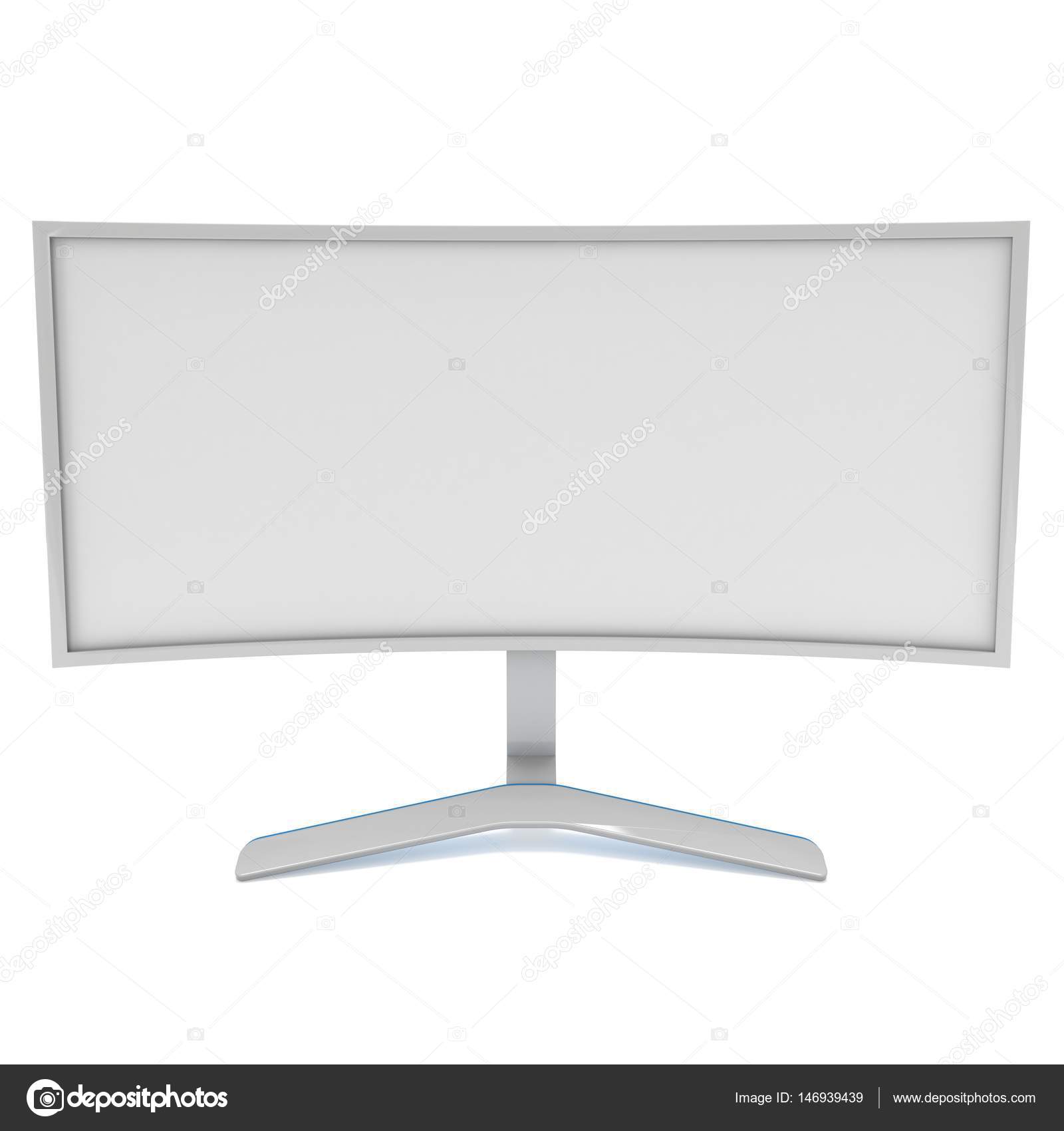White LCD tv screen — Stock Photo © newb1 #146939439