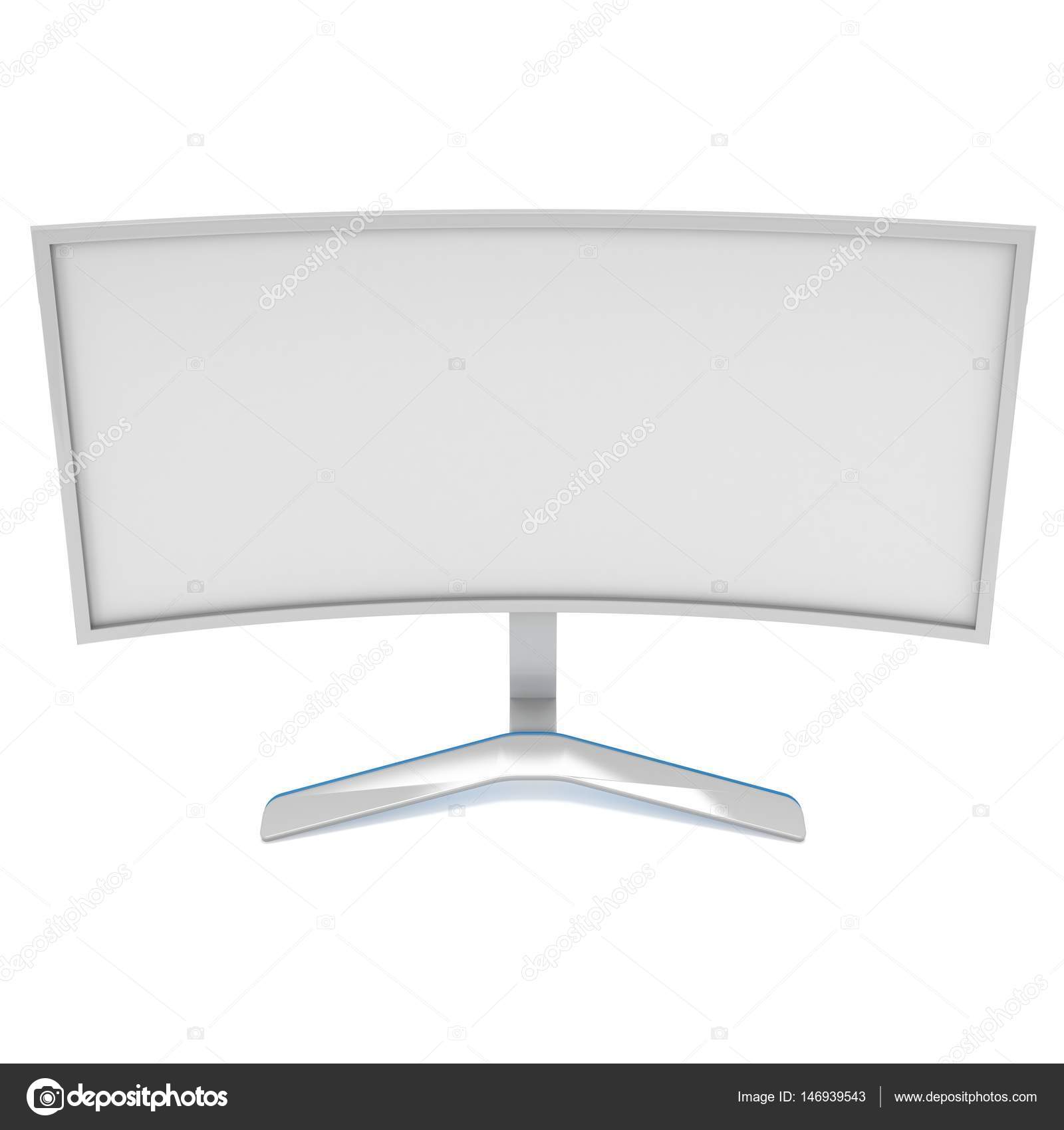 White LCD tv screen — Stock Photo © newb1 #146939543