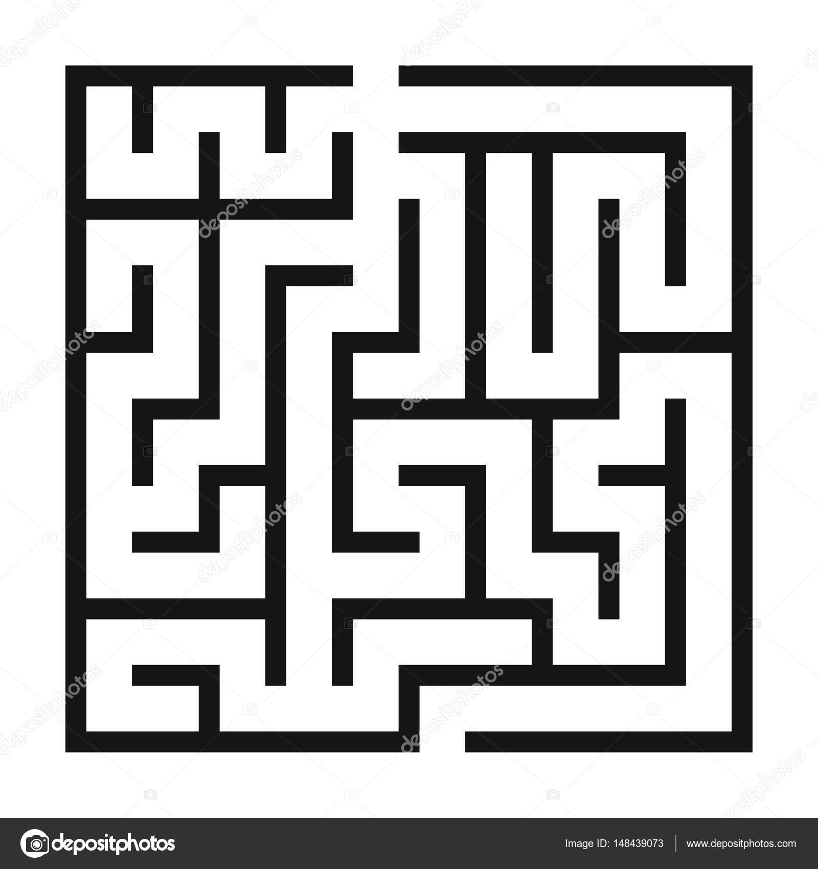 Laberinto fondo del juego. Laberinto con entrada y salida . Vector de ...