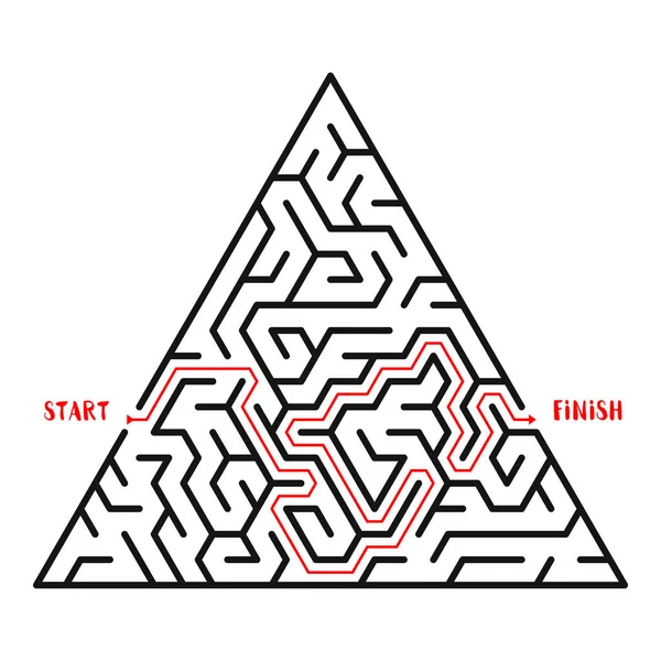 Maze Game Logo. Labyrinth with Entry and Exit. Stock Vector by ©newb1 146498195