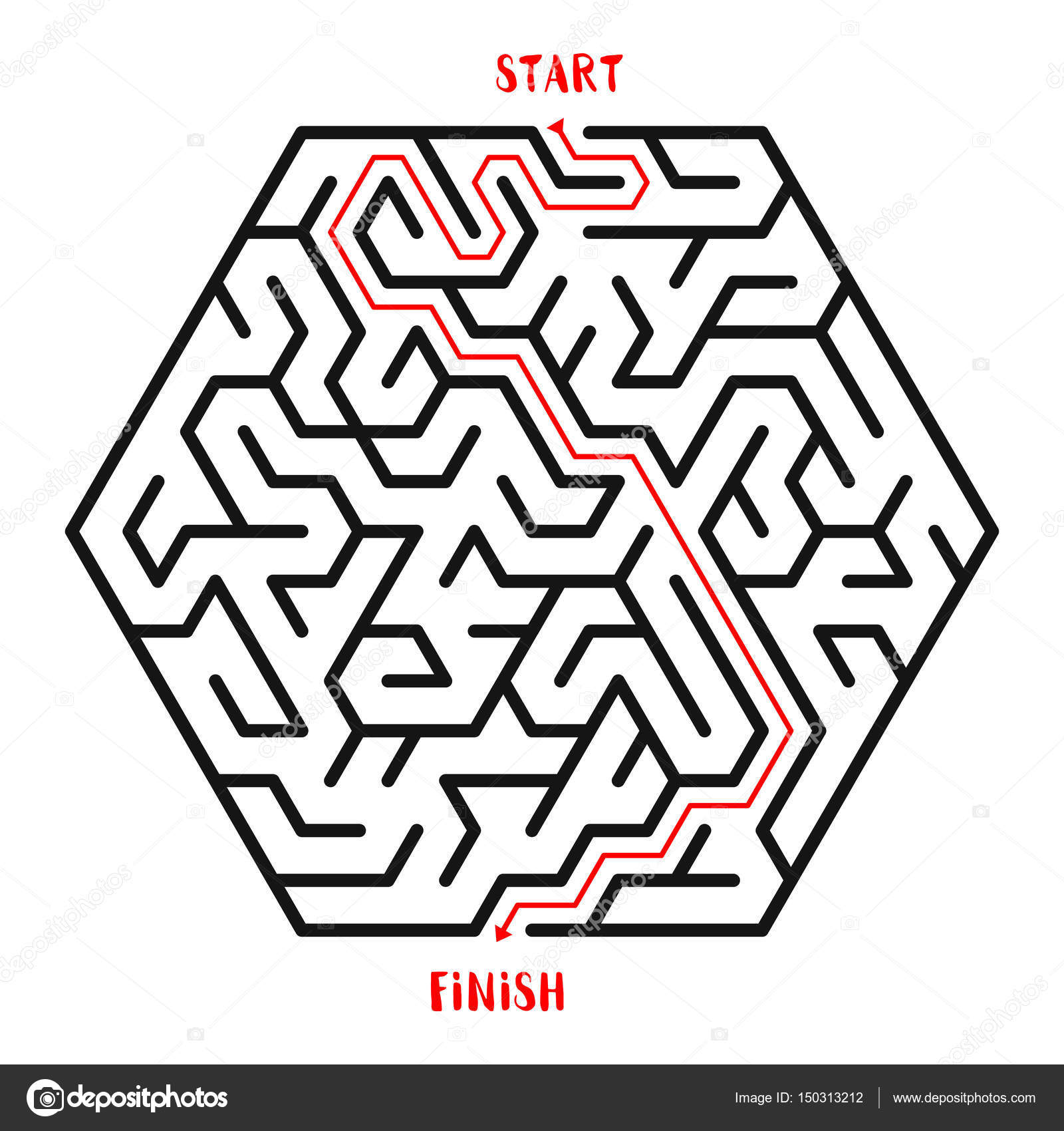 Laberinto fondo del juego. Laberinto con entrada y salida . Vector de ...