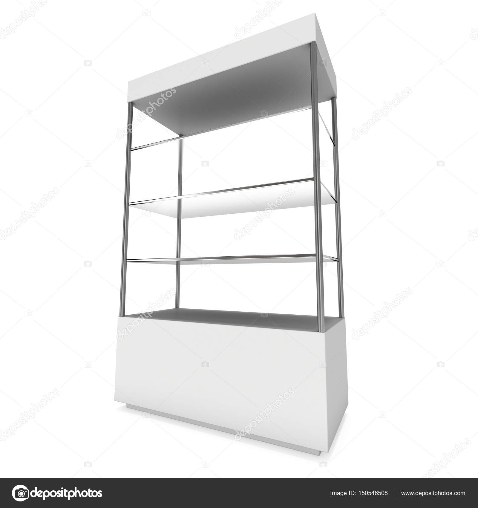 Empty showcase for exhibit. 3d render. Stock Photo by ©newb1 150546508