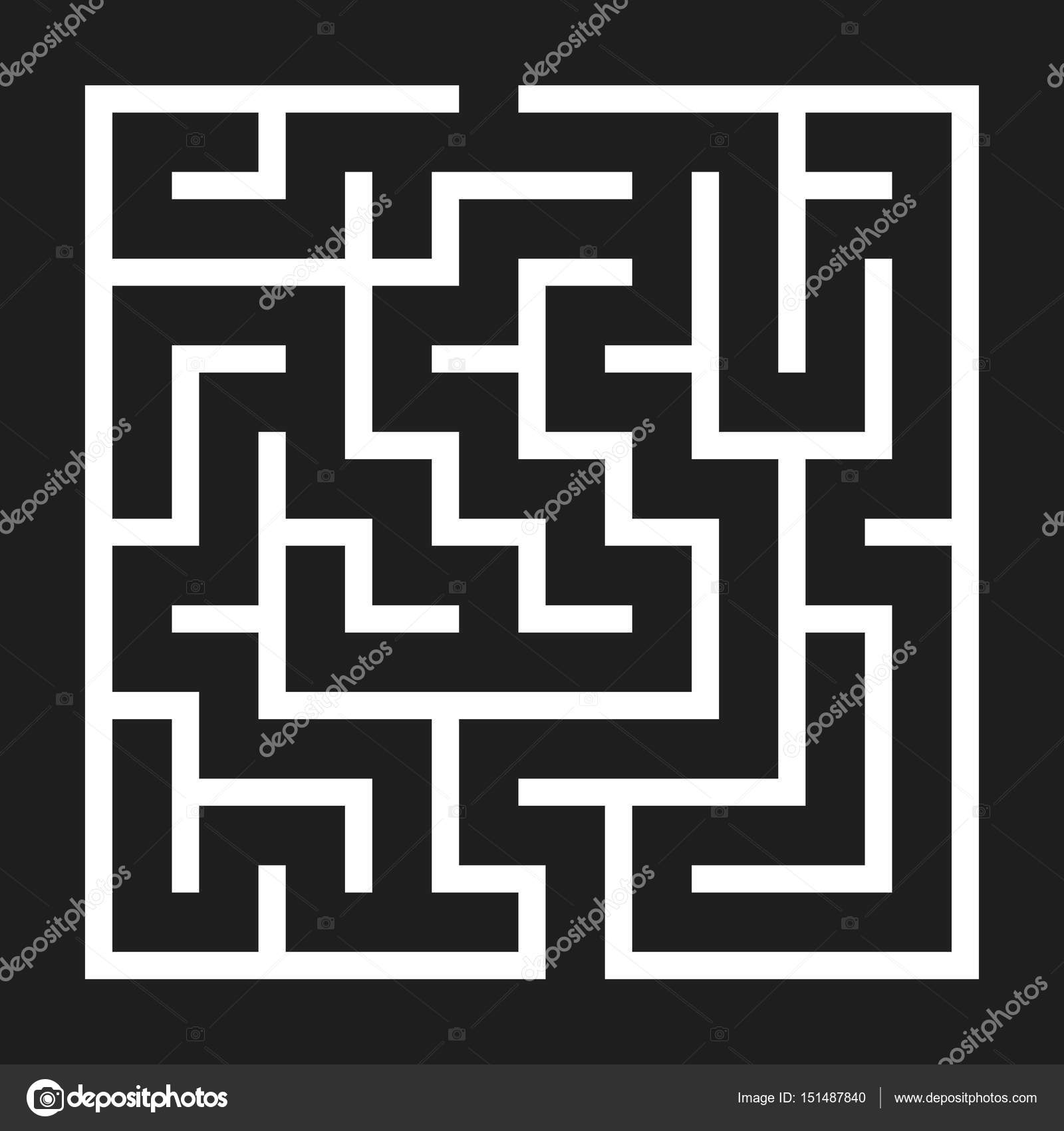 Latar belakang Maze Game. Labirin dengan Entri dan Keluar . Vektor Stok ...